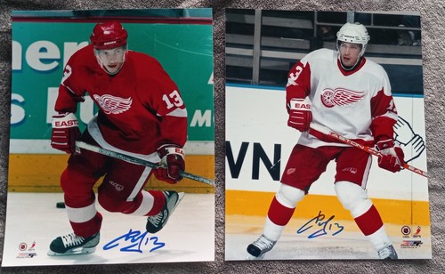 Detroit Redwings Hockey Pavel Datsyuk Autographed 8 X 10 Photos Both ...