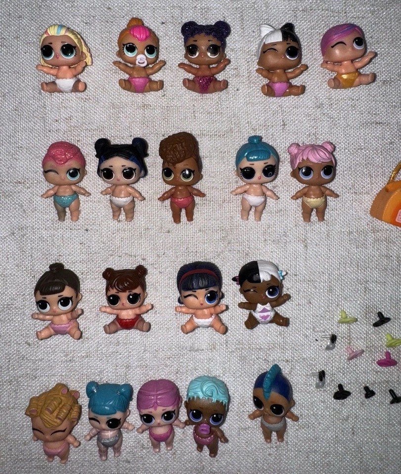 LOL Surprise Lot All Babies Lils Baby Dolls + Accessories Bottles MGA ...