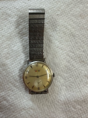 Vintage Benrus Swiss Date Pointer Men's Watch Model 10k RGP Speidel | eBay