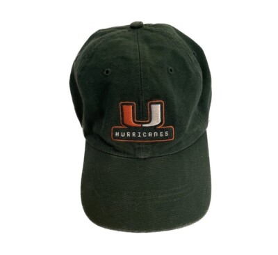 University of Miami Classic Hurricanes Hat Baseball Cap Green | eBay