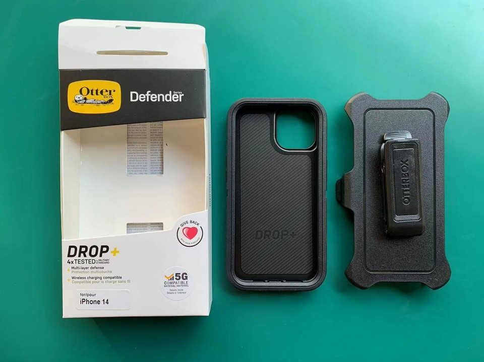 New OtterBox Defender Series Case With Holster for iPhone 14 / 13 (6.1 ...