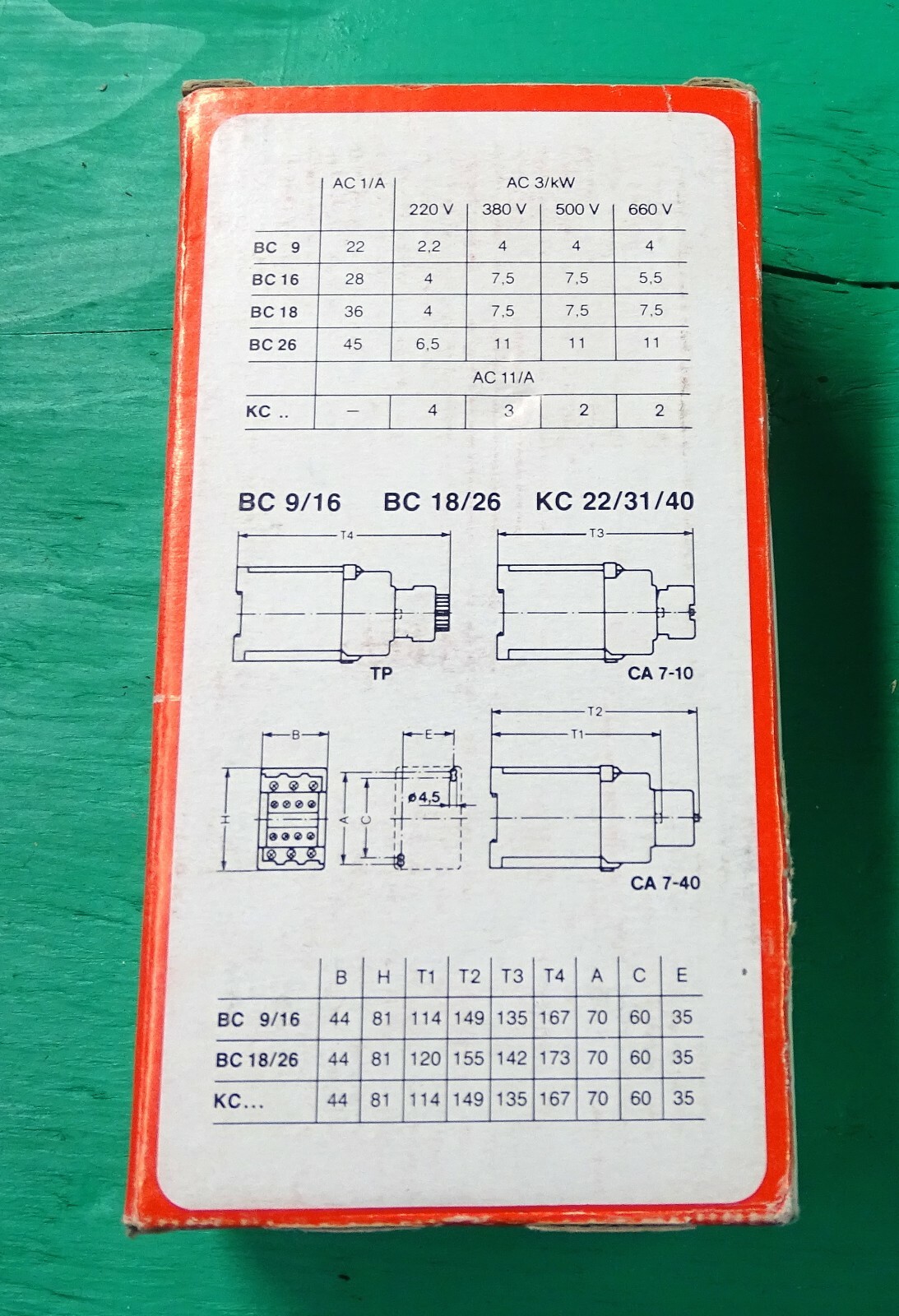 ABB Contactor BC9-30-10, NEW, 30 Volt DC coil, starter, DIM rail mount ...