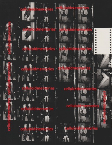 Contact Photo Sheet & Negatives 3-28-90 Priscilla Presley Barbara Eden ...