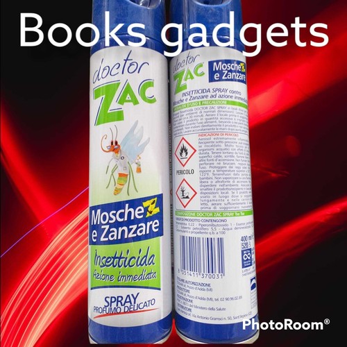 2 pz Doctor Zac Spray Mosche e Zanzare Azione Immediata Profumo ...