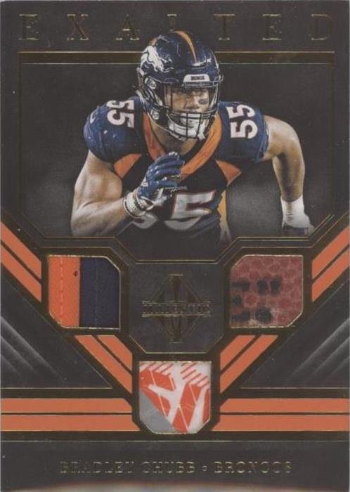 2019 Panini Majestic - Exalted Triple Materials Bradley Chubb #ET-BC ...