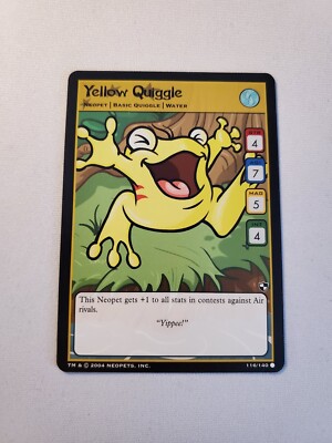 Neopets - Yellow Quiggle 116/140 Common NM | eBay