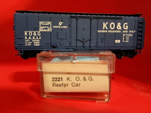 ATLAS N REEFER CAR KO&G 30011 KANSAS OKLAHOMA AND GULF SOONER SOUTH W ...