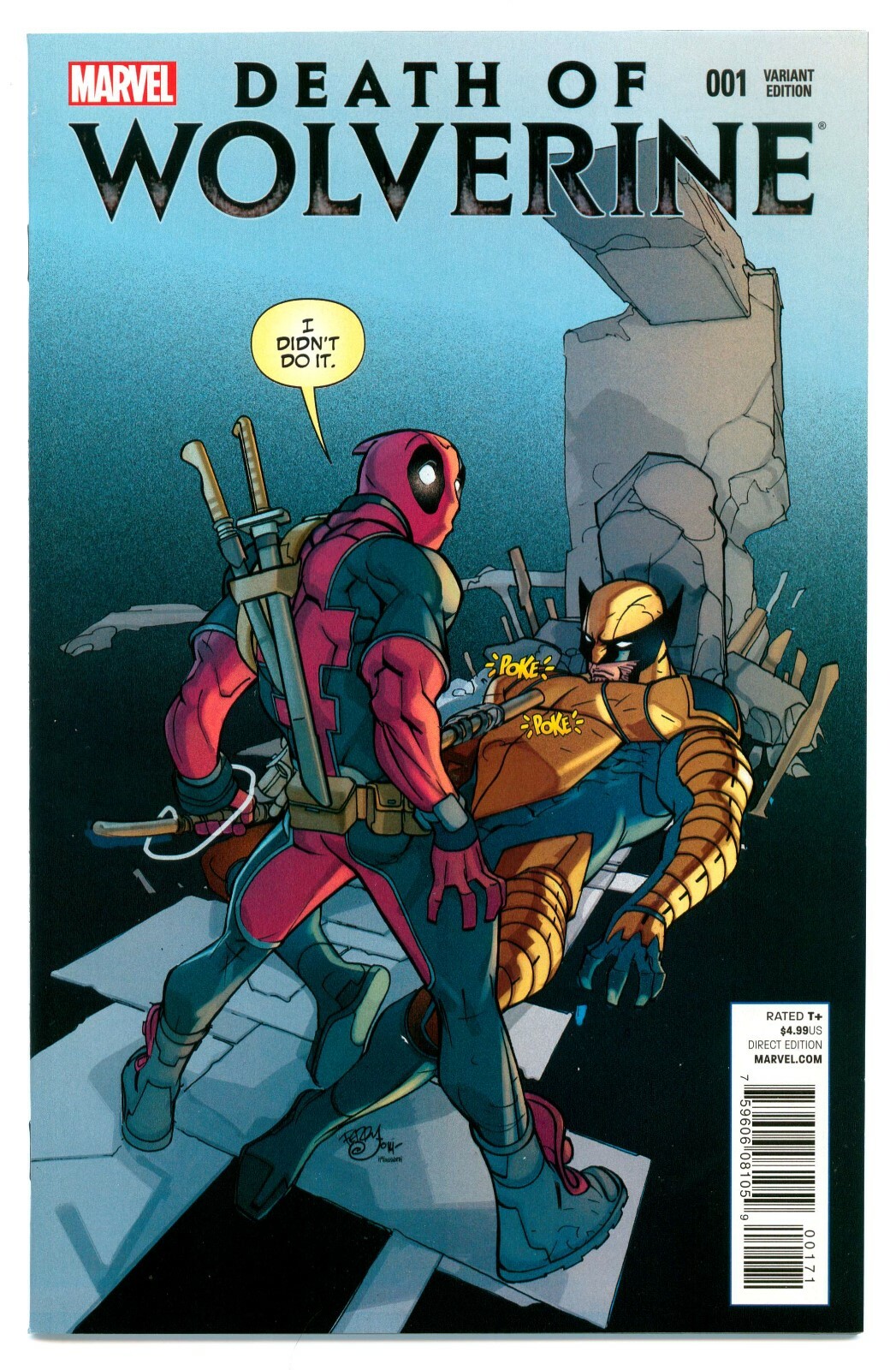 DEATH OF WOLVERINE #1(11/14)DEADPOOL/PARTY VARIANT(NUKE/SABRETOOTH)CGC ...