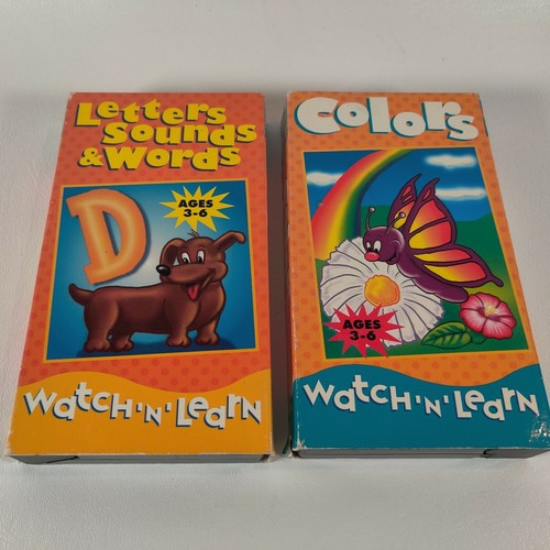 Letters, Sounds, And Words VHS Watch ‘N’ Learn and Colors lot of 2 | eBay