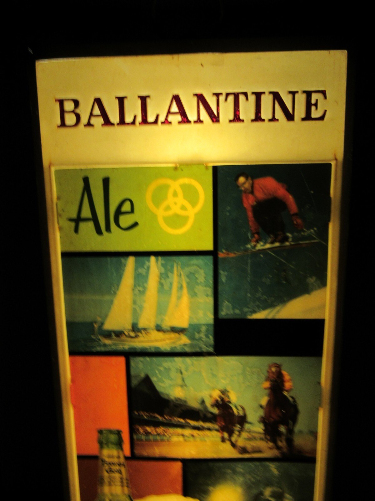 Vintage 1950s60s Ballantine Ale Lighted Beer Sign Display | eBay