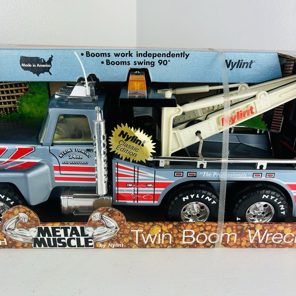 Vintage 80’s Nylint Twin Boom Wrecker No. 866 Metal Muscle Steel Towing ...