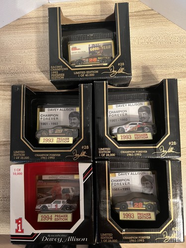 Davey Allison #28 Champion Forever 1993 Racing Champions Premier 5 Car ...
