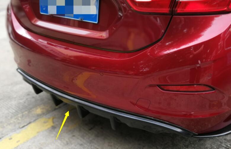 For Chevy Cruze 2016-2019 Matte Black Rear Bumper Diffuser Lip Spoiler ...