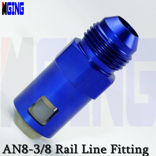 Male AN8 8AN to Female 3/8 9.5mm Quick Connect Push-On Fitting Rail ...
