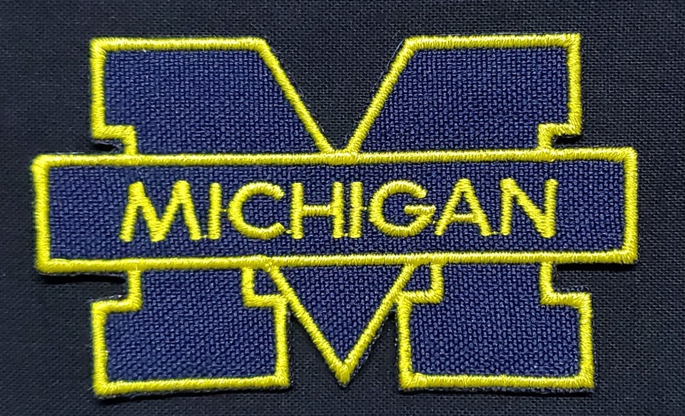 Michigan Wolverines NCAA Football Embroidered Iron On Patch Bowl ...