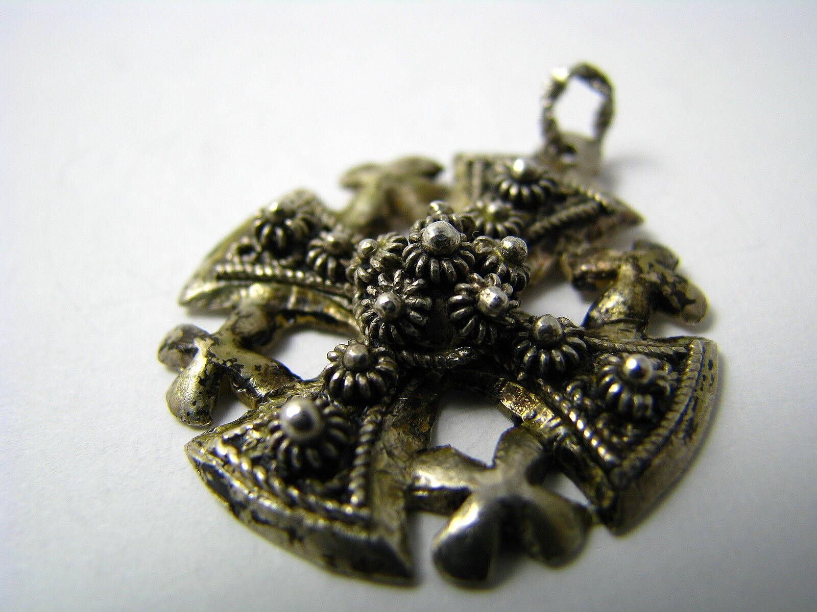 PALESTINE SILVER PENDANT Jerusalem Cross 900SILVER FI… - Gem