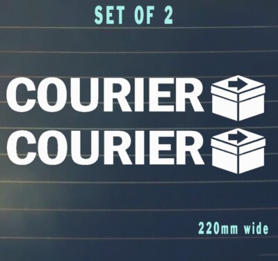 Vinyl Car Sticker - Courier sticker - Set of 2 Freight Delivery | eBay