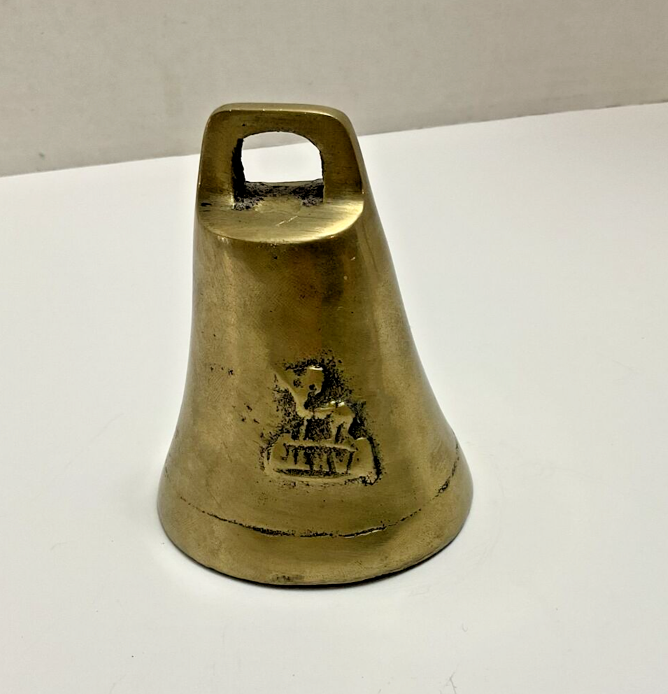Polished BRONZE / BRASS COWBELL # 6 Argentinian Gaucho Cow Bell Rodeo ...