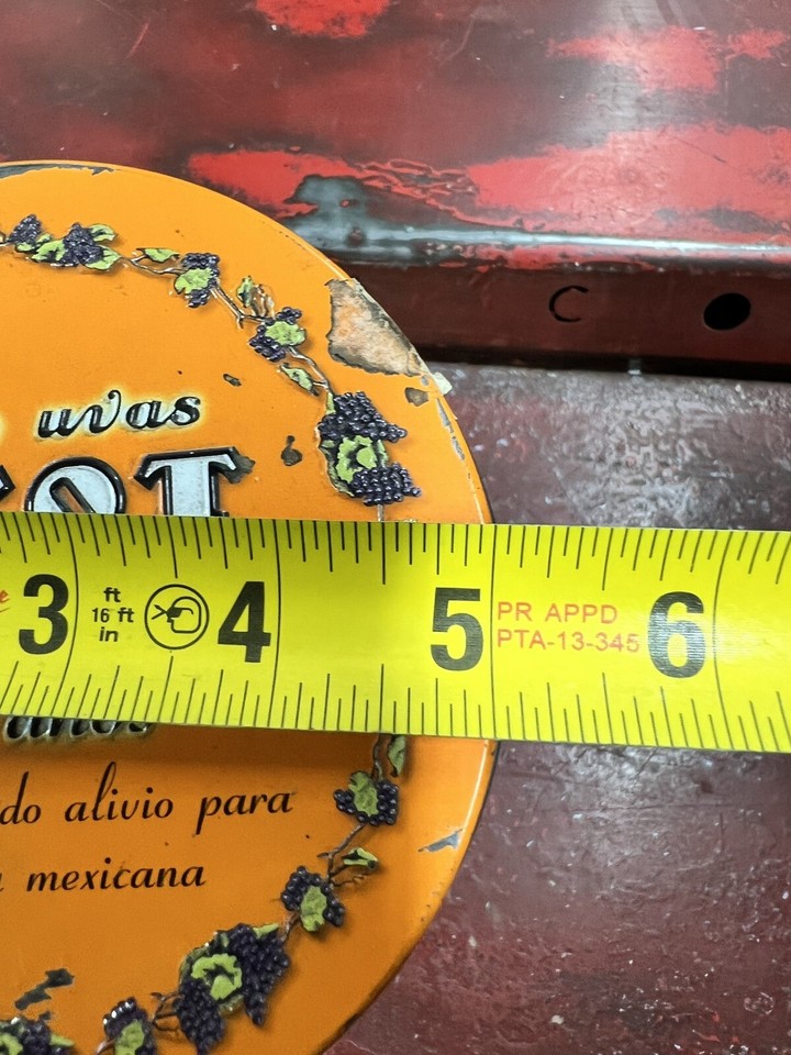 Vintage Picot Metal Sign Box México Sal De Uvas Picot 75 Anniversary | eBay