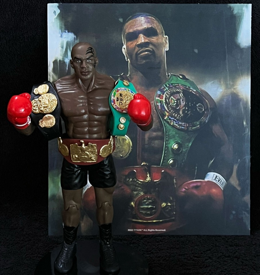 MIKE TYSON • BLACK TRUNKS & RED GLOVES CHAMPIONSHIP BELTS • CUSTOM ...