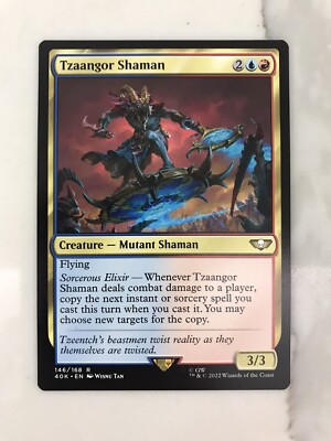 Tzaangor Shaman MTG Magic the Gathering Card NM Near Mint Warhammer 40K ...