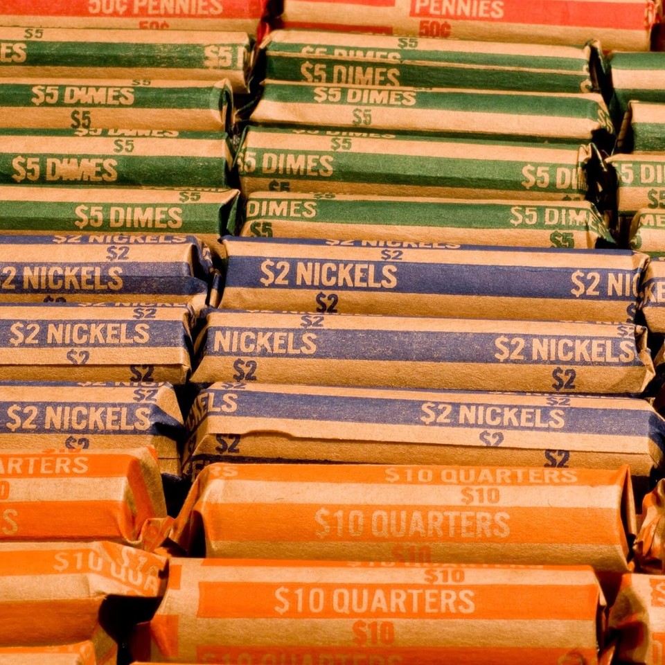 400 PCS Assorted Coin Roll Wrappers–100 Penny, 100 Nickel, 100 Dime ...