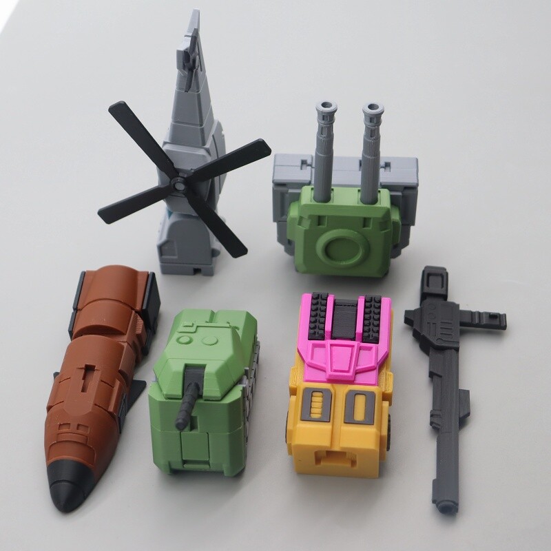 3D DIY Big Gun/Release All Members Upgrade Kit For MS-TOYS Bruticus G1 ...