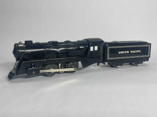MARX 898 Tinplate 0-4-0 Steam Engine O Gauge & union Pacific Tender VG ...