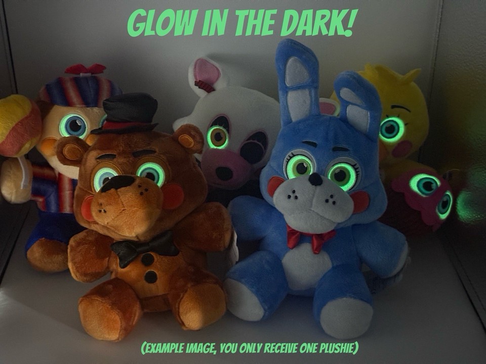 Jazwares Five Nights At Freddy's FNAF Toy Freddy 8" Plush Wave 2 Glow ...