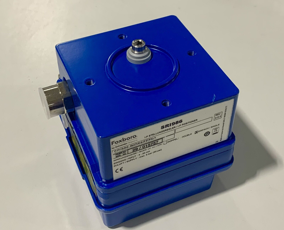 Eckhardt Foxboro SRI986 I-P Valve Positioner Rev 2.2.3 SRI986 ...