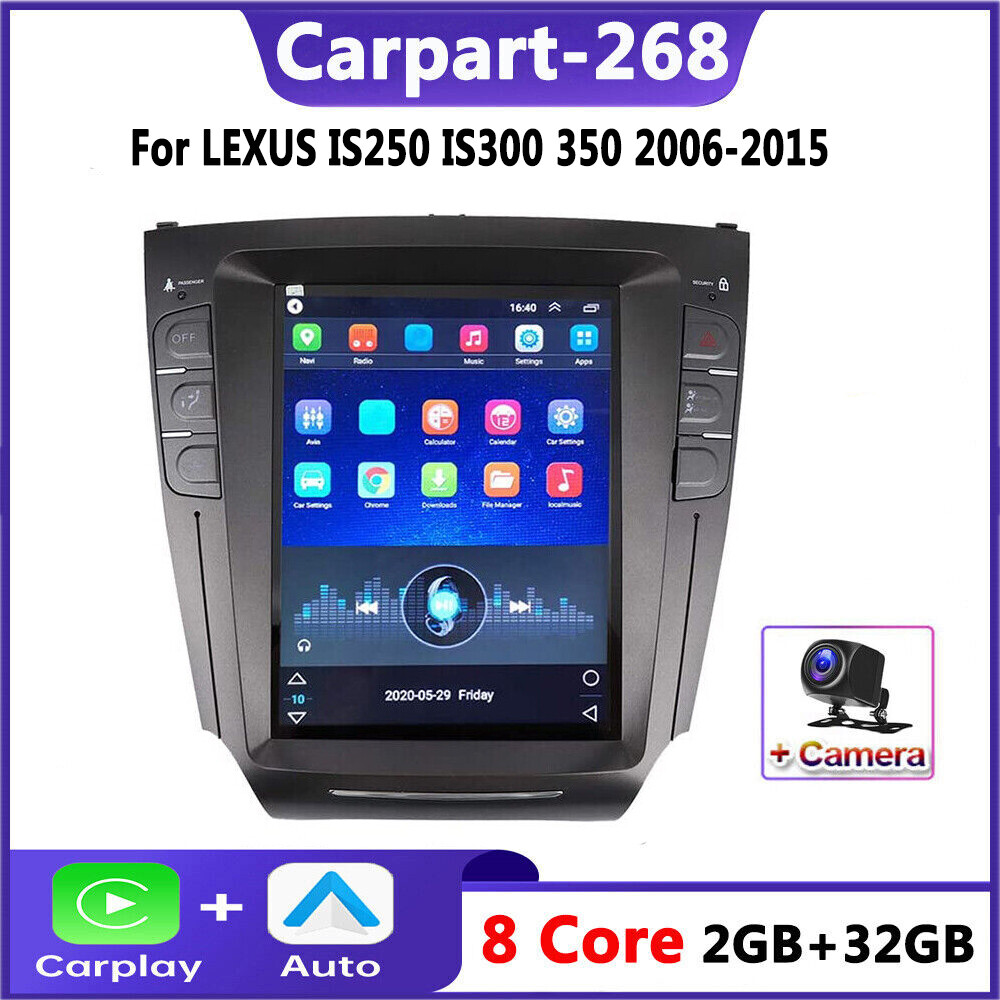 10.4" Car Radio Stereo GPS Navigation System For LEXUS IS250 IS300 350 ...