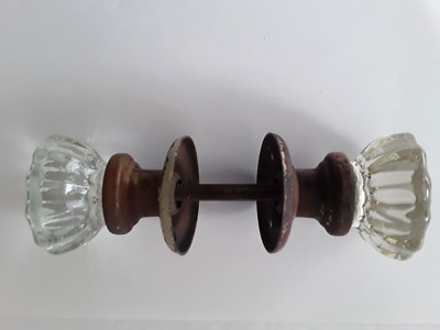 Vintage Clear Glass Door Knobs | eBay