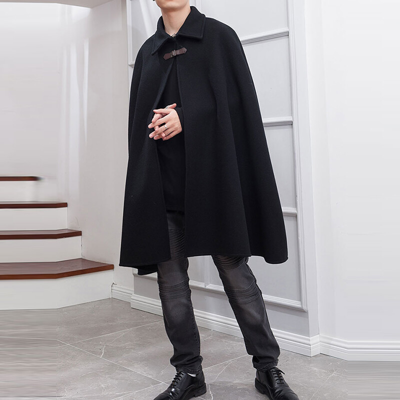 UK Mens Vintage Medieval Cape Cloak Poncho Winter Loose Coat Jacket ...