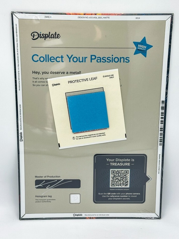 New Displate Stained Glass Knight Crusader 17.7" x 12.6" Matte Metal ...