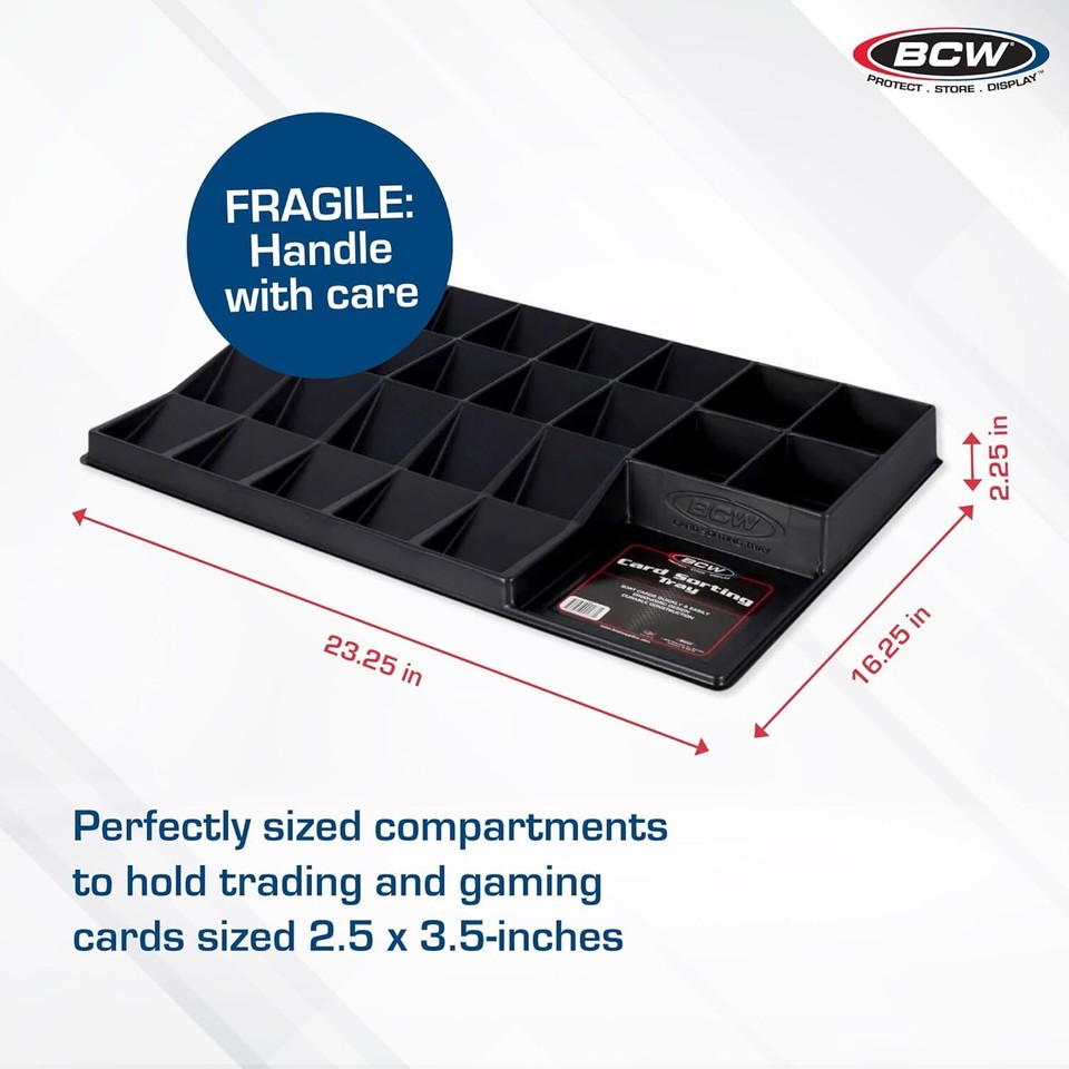 BCW Trading Card Sorting Tray for Pokemon MTG Baseball Sports Cards ...