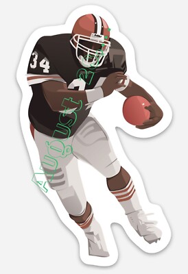 Kevin Mack Magnet-Cleveland Browns Vinyl cut NFL Vector art car decal ...