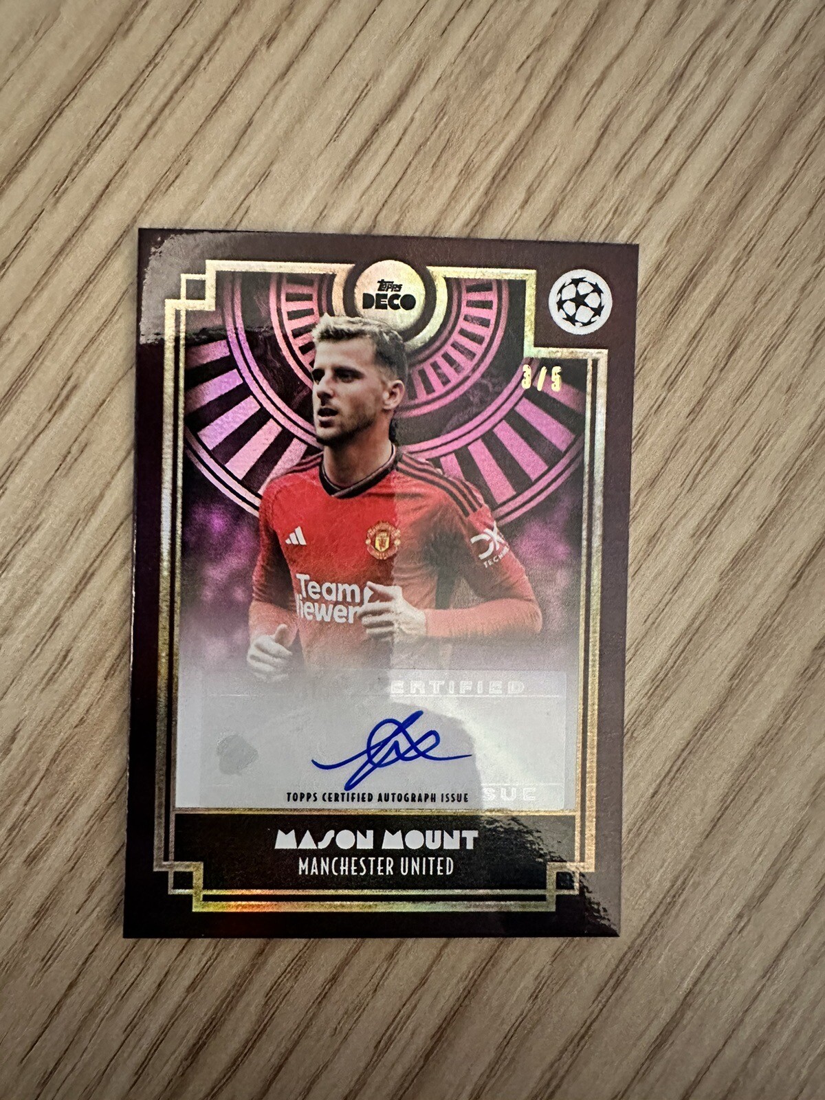 (#3 of 5) 23/24 Topps Deco Manchester United - Mason Mount - autograph ...