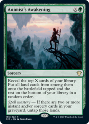 1 x Animist's Awakening - Commander 2020 - Light Play - MTG | eBay
