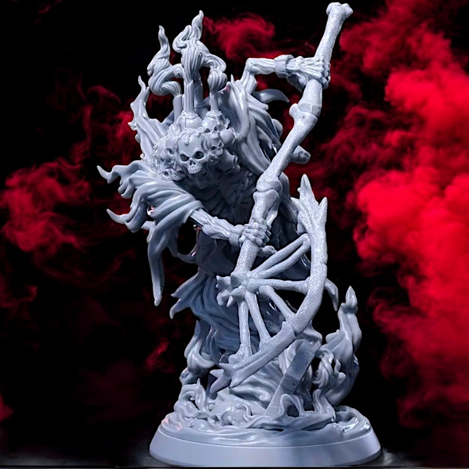 Lich Wraith Haunt Necro Miniature DnD Pathfinder RPG Fantasy Tabletop ...