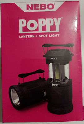 BRAND NEW NEBO POPPY LANTERN & SPOT LIGHT BLACK | eBay
