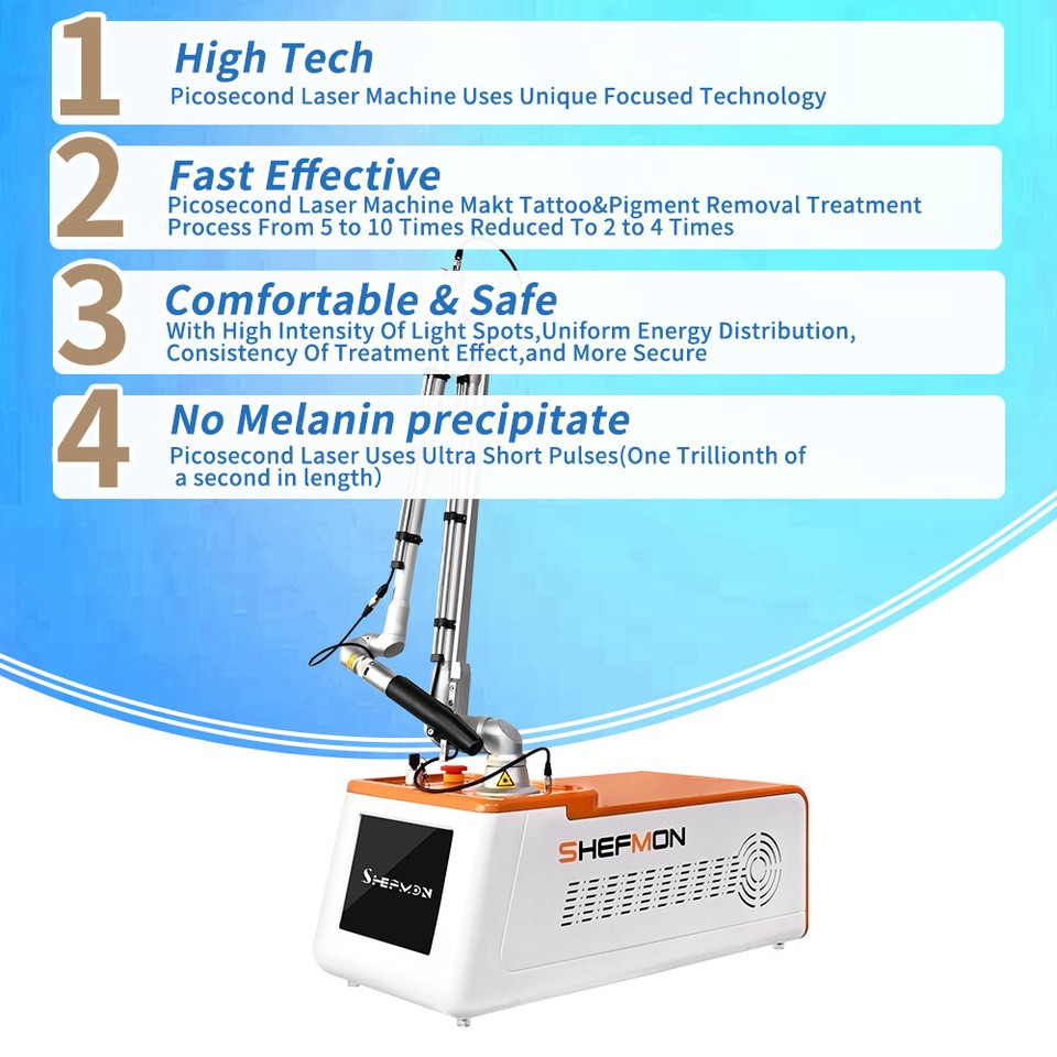Picosecond Laser Tattoo Removal Machine Pico Carbon Peel Remove Pigment ...