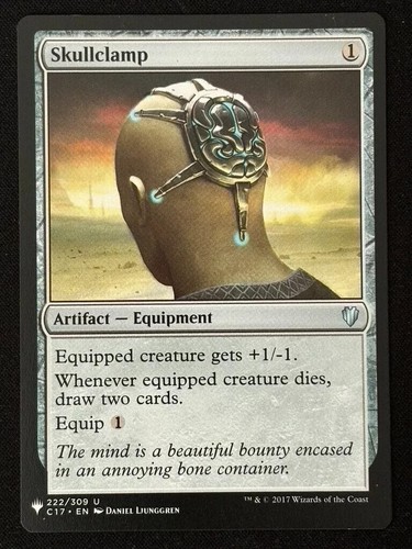 1x MTG Skullclamp (C17) - The List Reprints (LIST) #222 - Magic the ...