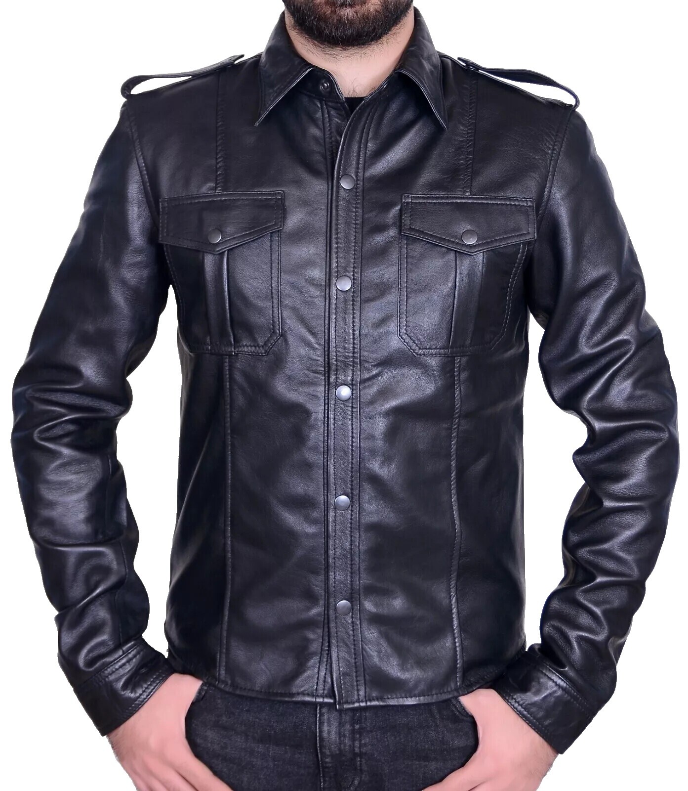 Leather Tunic Mens | eBay