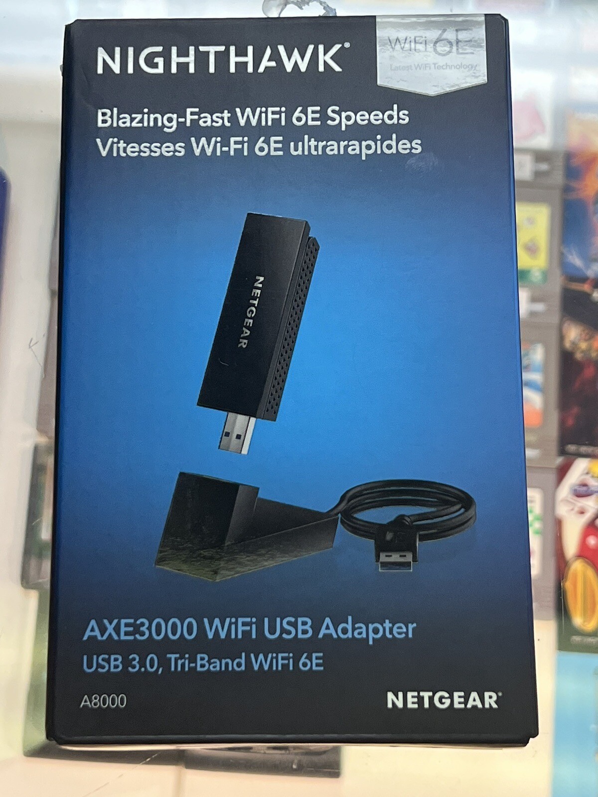 Netgear Nighthawk AXE3000 WiFi USB Adapter Tri-Band WiFi 6E A8000 NEW ...