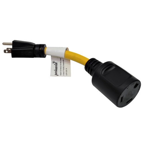 RV 15A to 30A dog-bone Power Adapter Cord 5-15P Male to TT-30R Female ...