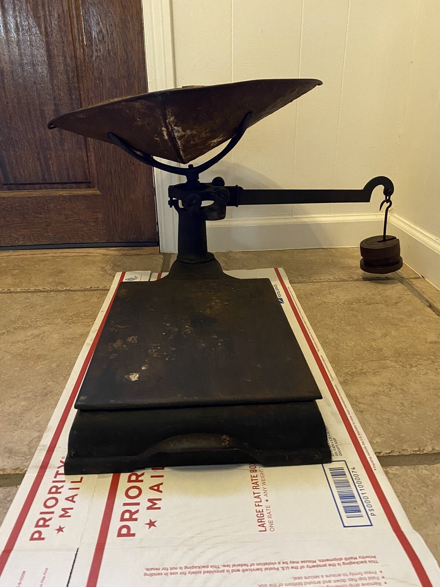 Us Standard Antique Platform Scale E. & T. Fairbanks Scale Antique
