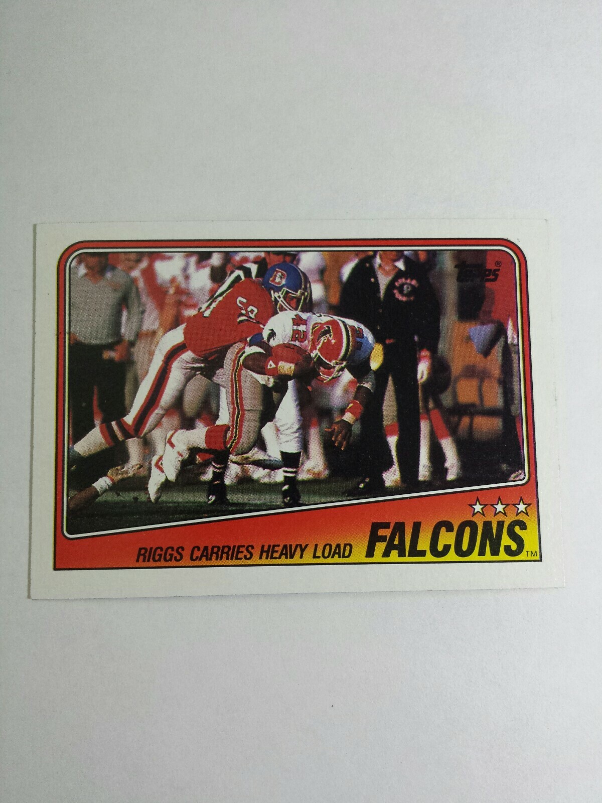 ATLANTA FALCONS GERALD RIGGS 1988 TOPPS FOOTBALL CARD # 383 C4686 | eBay