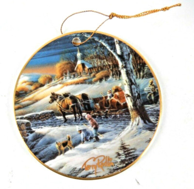 Terry Redlin Christmas Ornament Almost Home 1994 Excellent Holidays ...
