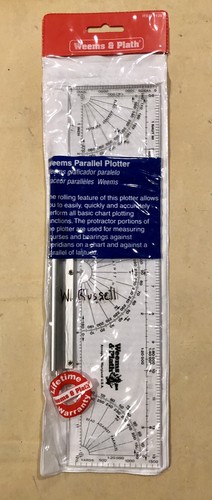 Weems & Plath Marine Navigation Parallel Plotter Rolling Ruler #120 | eBay