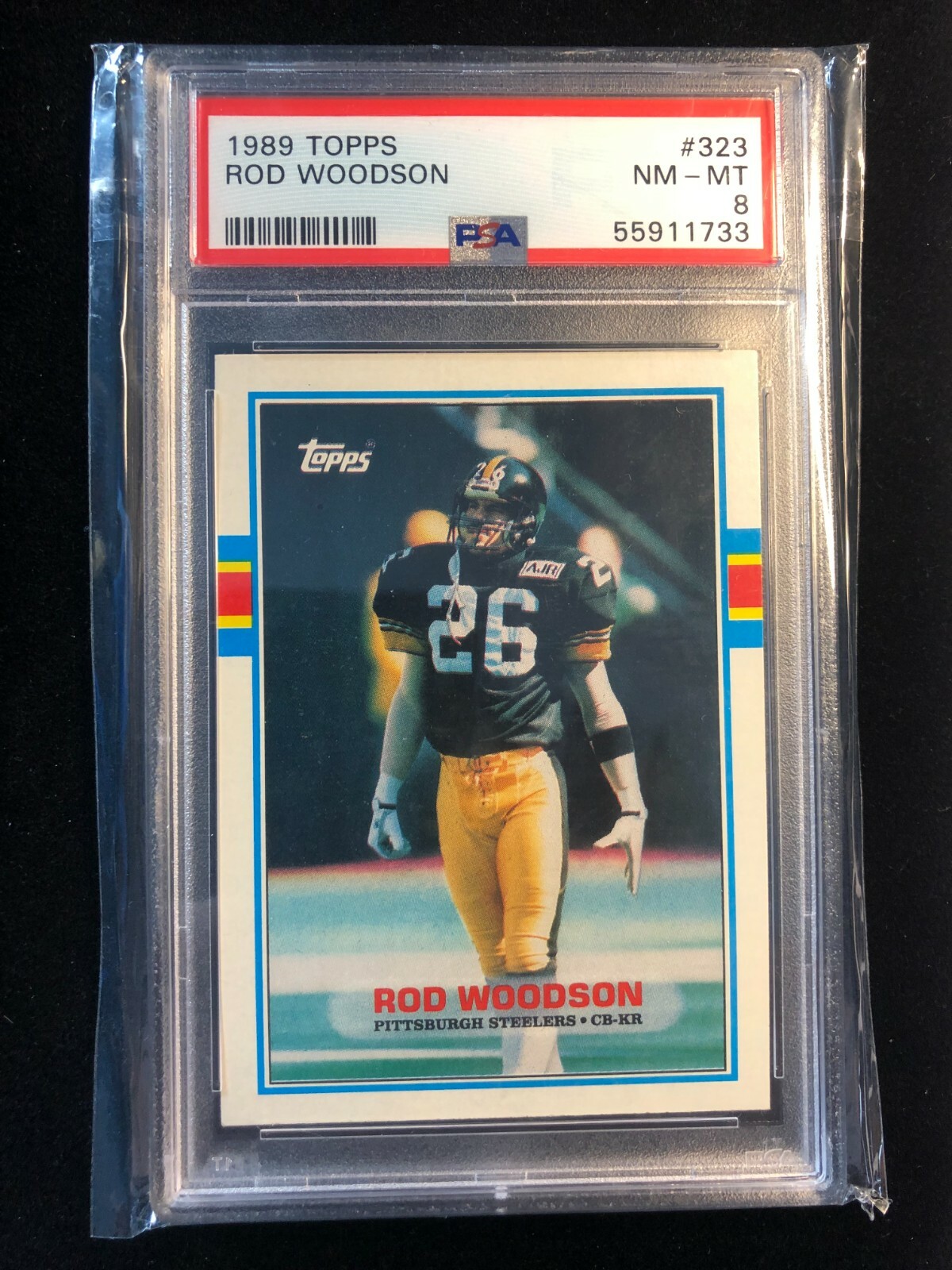 1989 Topps Rod Woodson Rookie Card RC #323 PSA 8 Near Mint-Mint ...